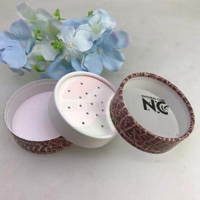 China Custom Black Powder Paper Cylinder Container 16-150mm with PVC Transparent Window for sale