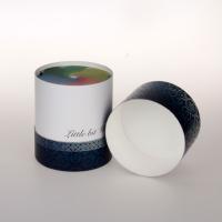 China Custom Print Paper Cans Packaging Tube / Box Three Pieces Rolled Edge Eco - Friendly for sale