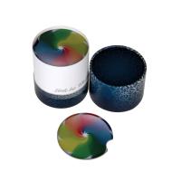 China Custom Print Paper Cans Packaging Tube / Box Three Pieces Rolled Edge Eco - Friendly for sale