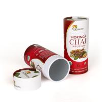 China Three Piece Cardboard Tube Packaging Canister for Dry Food 73mm Diameter Custom Height for sale
