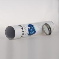 China Custom Cardboard Paper Tube Packaging with Iron Lid for Wine 16mm to 150mm Diameter for sale