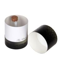 China Recycled Materials Feature Dark Blue Paper Core Tube Packaging For Glass Bottle for sale