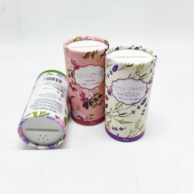 China Cardboard Seasoning Paper Tube with Sprinkler Shaker Top 50mm Diameter Powder Packaging Tube for sale