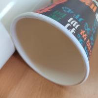 China 12oz 420ml Double Wall Hot Coffee Paper Cup with PLA Biodegradable Lid - 60mm x 90mm Diameter for sale