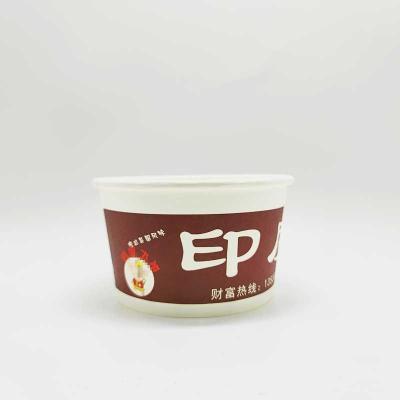 China Disposable Kraft Paper Bowl 500ml to 1500ml Microwave Safe Food Grade PE Coated for sale