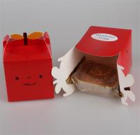 China Cake Gift Food Packaging Boxes Recycled Food Cupcake Folding Box With Handle for sale