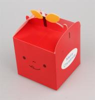 China Cake Gift Food Packaging Boxes Recycled Food Cupcake Folding Box With Handle for sale