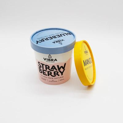 China 24oz Disposable Paper Ice Cream Cup - Bagasse Material, 500ml to 1500ml Sizes, Custom Colors & Printing for sale