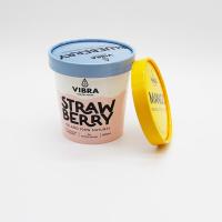 China 24oz Disposable Paper Ice Cream Cup - Bagasse Material, 500ml to 1500ml Sizes, Custom Colors & Printing for sale