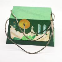 China Custom Recycled Paper Gift Boxes Food Packaging Biscuit Moon Cake With Handle for sale