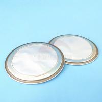 China 307# 83mm Aluminum Foil Coffee Can Packaging Lid with Air Valve Silver Safe for sale