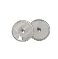 China 307# 83mm Aluminum Foil Coffee Can Packaging Lid with Air Valve Silver Safe for sale
