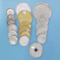 China 307# 83mm Aluminum Foil Coffee Can Packaging Lid with Air Valve Silver Safe for sale