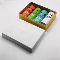 China Custom CMYK Paper Gift Box Rigid Cardboard PET Packaging 1-4mm Thickness for T-Shirts Food Cosmetics for sale