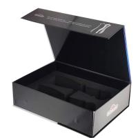 China Custom Book Shaped Magnetic Gift Box with EVA Foam Insert - 220×175×85mm Size, ISO & FDA Certified Packaging for sale