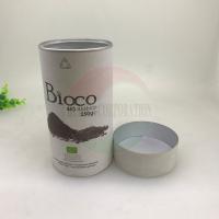 China Recycled Food Grade Kraft Paper Tube Cylinder Box 62mm Diameter Eco Friendly Tea Coffee Packaging for sale