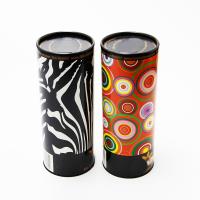 China Moisture Proof Recycled Paper Tube 83.3mm for Car Tissue Cardboard Can with Window Lid for sale