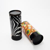 China Moisture Proof Recycled Paper Tube 83.3mm for Car Tissue Cardboard Can with Window Lid for sale