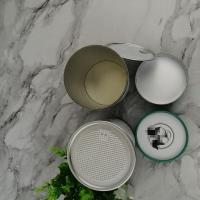 China Eco Friendly Airtight Paper Composite Cans 83.3mm Food Storage with Metal Plug Lid for sale