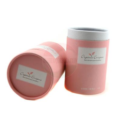 China Biodegradable White Cardboard Paper Cans 83.3mm Diameter Custom Embossing Packaging Tube for sale