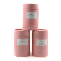 China Biodegradable White Cardboard Paper Cans 83.3mm Diameter Custom Embossing Packaging Tube for sale