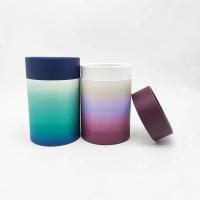 China Biodegradable Empty Paper Tea Tube For Food Cylinder Round Packaging for sale