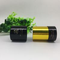 China Custom Loose-Leaf Tea Gold Paper Tube Packaging with Clear Cut Out 128g Art Paper for sale
