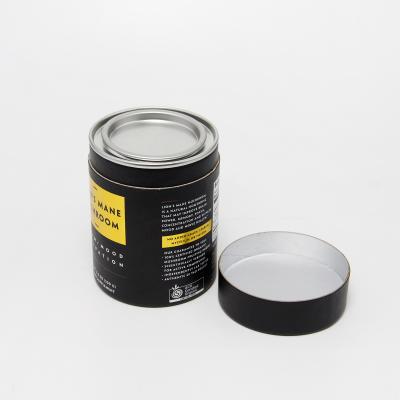 China Custom Printed Round Paper Tube Packaging with Metal Lid 16.8mm to 151.3mm Diameter for Food Snacks for sale