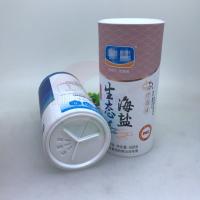China Custom Paper Tube Box with Plastic Sifter Shaker Lid for Salt Packaging 50mm Diameter for sale