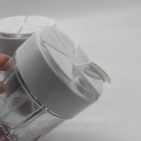 China 6 in 1 Spice Container 438ml PS Flip Dispenser Seasoning Shaker Can with FDA SGS Certification for sale