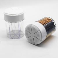 China 6 in 1 Spice Container 438ml PS Flip Dispenser Seasoning Shaker Can with FDA SGS Certification for sale