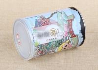 China Air Proof Food Grade Paper Composite Cans Green Tea Can Reusable Anti - Rust for sale