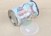China Air Proof Food Grade Paper Composite Cans Green Tea Can Reusable Anti - Rust for sale