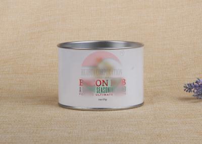China Custom Kraft Paper Tube Packaging Cylinder White Spice Box with Silver Lid 50mm Diameter for sale