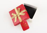 China Red Present Packaing Cardboard Gift Boxes For Watch / Chocolate / Necklace for sale