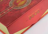 China Customized Red Recycled Paper Gift Boxes Eco Friendly Tea Packaging Box 7-25 Days for sale