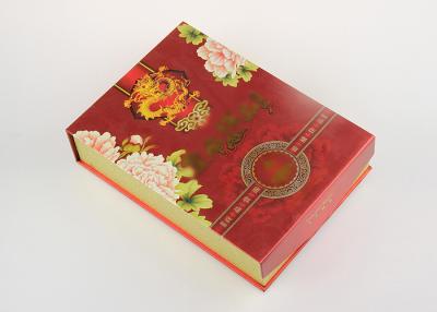 China Customized Red Recycled Paper Gift Boxes Eco Friendly Tea Packaging Box 7-25 Days for sale