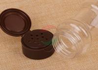 China Recyclable Clear Plastic Cylinder 200Ml Spice Packaging Canister With Shake Top for sale