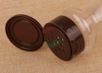 China Recyclable Clear Plastic Cylinder 200Ml Spice Packaging Canister With Shake Top for sale