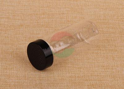 China 200ml Transparent PET Spice Bottle with Shaker Top - 56mm Diameter x 133mm Height, 280ml Capacity for sale