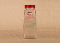 China 1100ml Food Grade Square Clear PET Jar with PP Shake Top Recyclable 65mm for sale