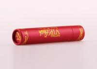 China Customized Gold Stamping Red Paper Tube Packaging for Eyelash Grower Tube Packing 20mm for sale
