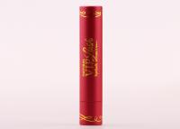 China Customized Gold Stamping Red Paper Tube Packaging for Eyelash Grower Tube Packing 20mm for sale
