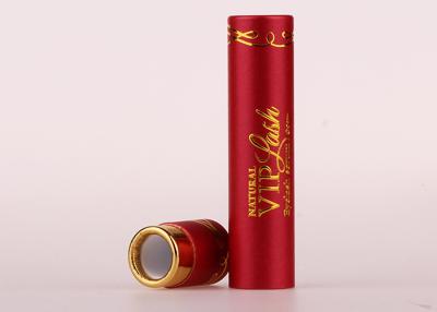 China Customized Gold Stamping Red Paper Tube Packaging for Eyelash Grower Tube Packing 20mm for sale