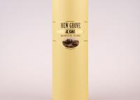 China Customized Movable Lid Yellow Cardboard Paper Tube for Wine Bottle Gift Packaging 50mm for sale