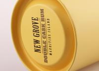 China Customized Movable Lid Yellow Cardboard Paper Tube for Wine Bottle Gift Packaging 50mm for sale