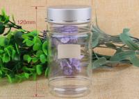 China 62mm Diameter Aluminum Cover PET Plastic Jar 120ml Food Grade Clear Storage Bottle for sale