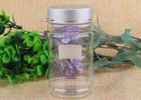 China Transparent PET Plastic Cosmetic Jar Container with Aluminum / Plasitc Cap for sale