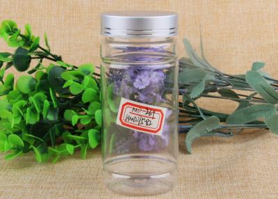 China Customized Small Capacity Clear Plastic Cylinder Package Bottle With Screwcap for sale
