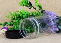 China Food Grade PET Clear Plastic Cylinder Jar 720ml Moisture Proof Transparent for sale